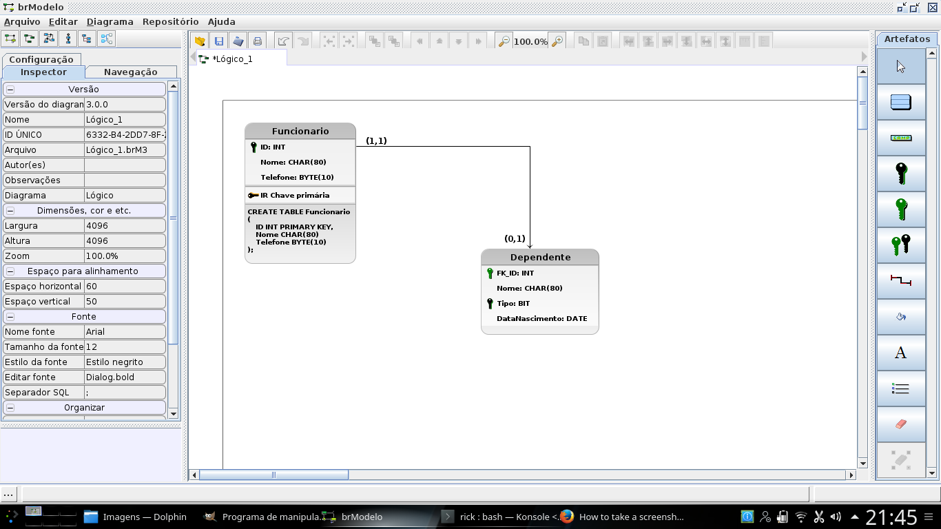 brModelo - Ferramenta de Ensino: Modelagem de Dados (MER)